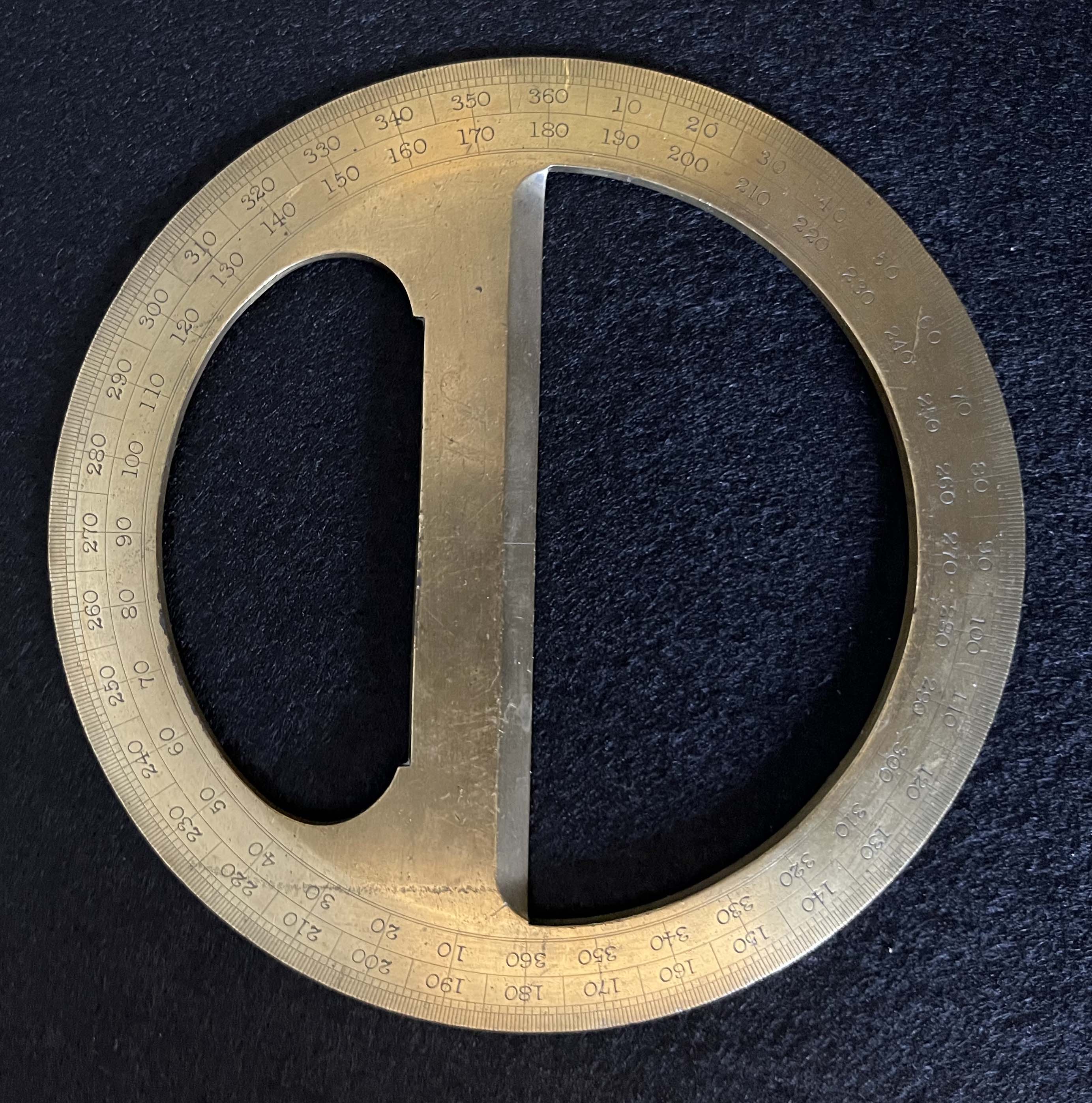 Protractor - Antique Brass – The Happy Hoarders Tasmania