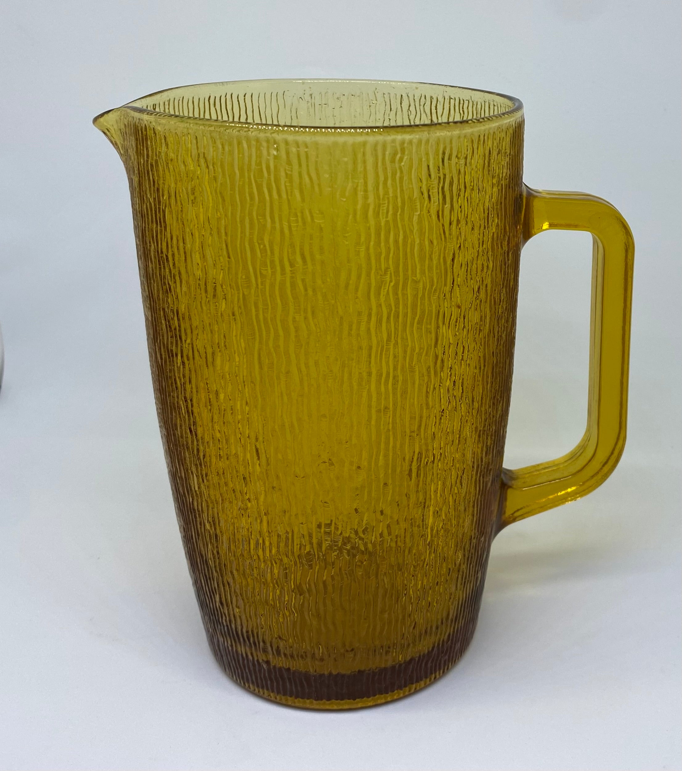 Retro 1970's Crown Kaaru or Crystal Large Amber Jug – The Happy ...